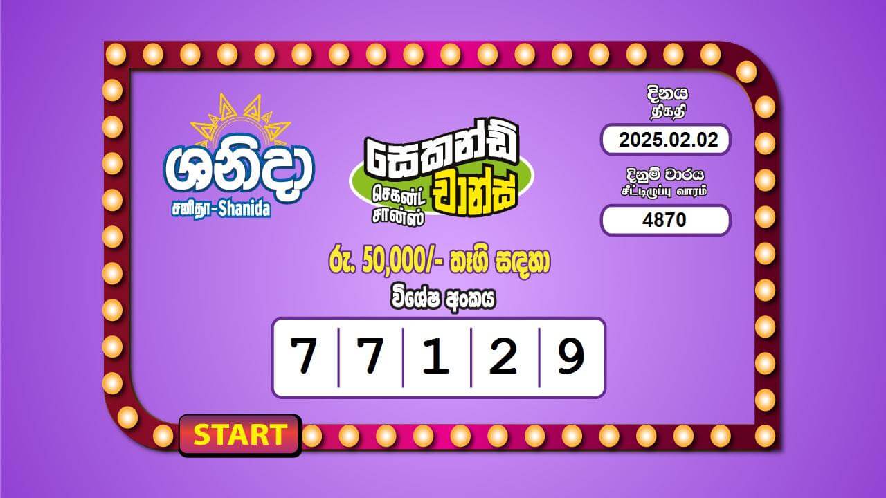 Saturday Fortune 4870 - Saturday Fortune 02-02-2025 Lottery Results