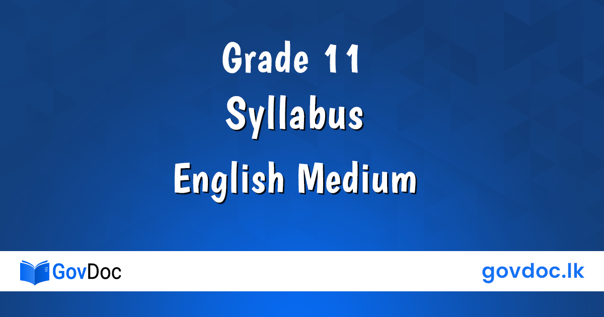 Grade 11 English Medium Syllabus Download grade-11-english-medium-syllabus-download