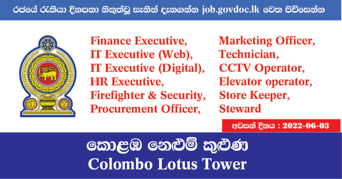 Finance Executive, IT Executive, Human Resource Executive - Colombo ...